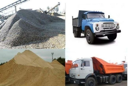 Клинец щебень песок блуга грунт на Howo,Isuzu,Зил,Камаз Man  и т.д