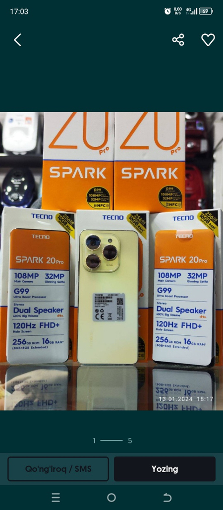 Tecno Spark 20pro