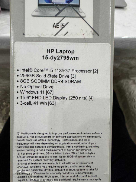 hp Laptop 15-dy2xxx i5, 8/256 Sotiladi