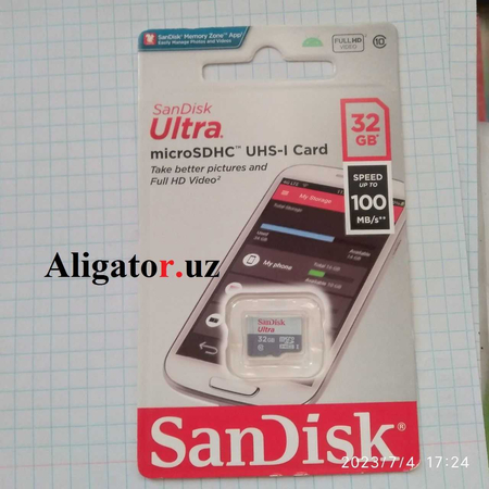 SanDisk ULTRA MicroSD UHC-1 16GB 32GB 64GB 80-100mb/S Fleshka class 10