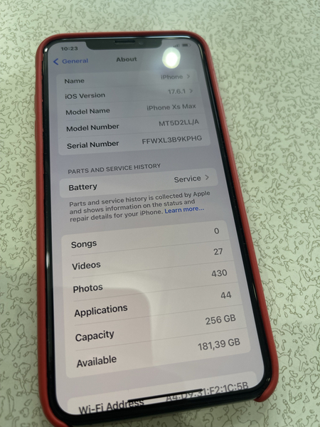 Iphone xs max 256gb LL/A