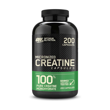 Optimum Nutrition Micronized Creatine Monohydrate 2500mg, 200 Capsules