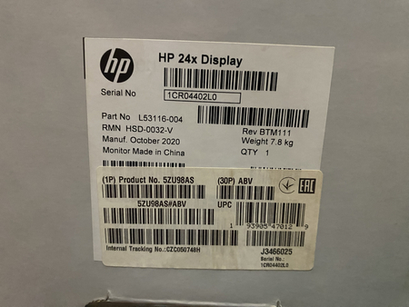 Монитор HP24x 144hz