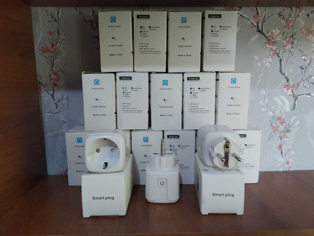 Смарт-розетка Tuya с поддержкой Wi-Fi, 20 А