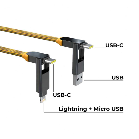 Кабель от всего ко всему. USB, USB-C, Lightning (iPhone), Micro-USB