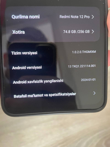 Redmi note 12 pro