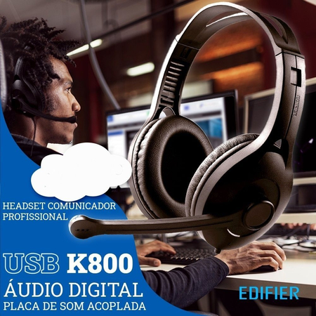 СКИДКА! Edifier USB Проводные Наушники/Гарнитура для колл-центра