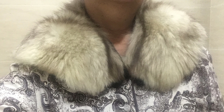 Воротник из песца