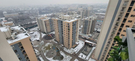 Сдается двух комнатная квартира в аренду в новостройке Алмазар Сити.
