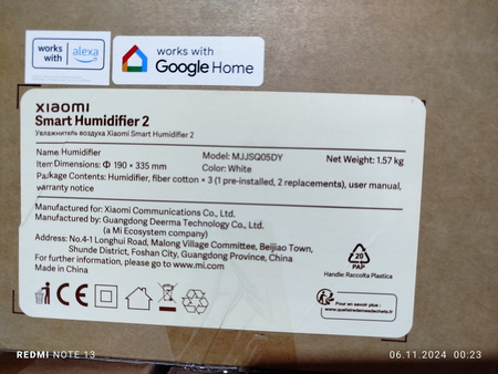 Xiaomi smart humidifier 2