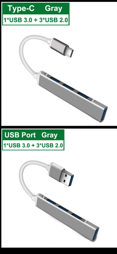 Usb hub 3.0 адаптер переходник type C USB A юсб тройник концентратор