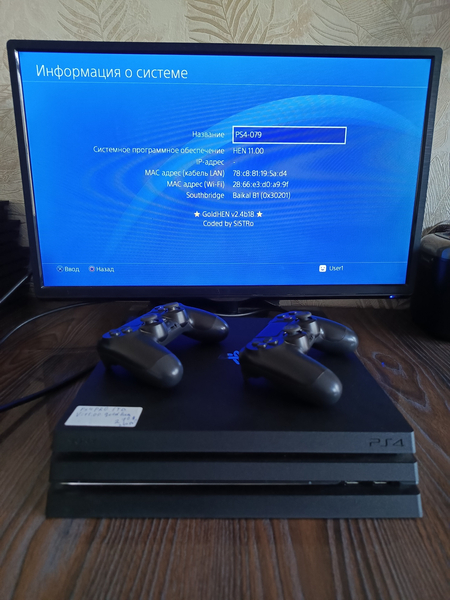 Ps4 PRO 1TB v:11.00 Goldhen прошытий с играми