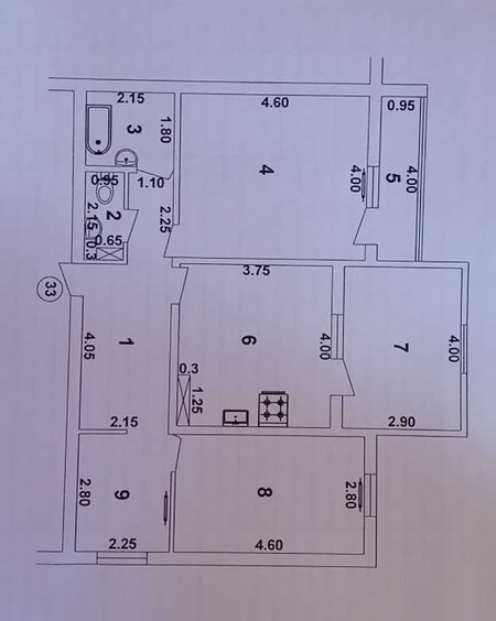 (К128807) Продается 3-х комнатная квартира в Алмазарском районе.