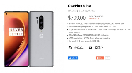 OnePlus 8 Pro 8+8/128 gb