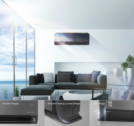 LG ARTCOOL Mirror, Dual Inverter konditsioneri ekologik toza R32 ThinQ
