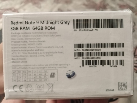 Telefon sotiladi Redmi Note 9