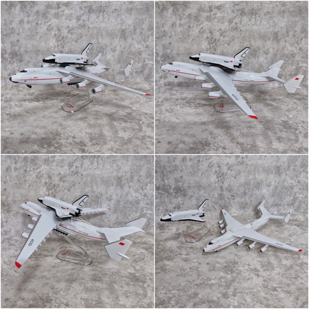 Самолёт АН-225 Мрия с бураном в комплекте (коллекционная модель)