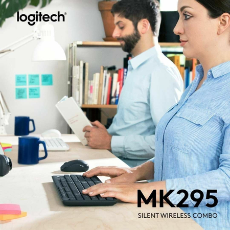 Русская Заводская Раскладка! Logitech MK295 Silent/Клавиатура+мышка