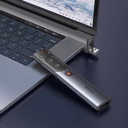 БЕСПЛАТНАЯ ДОСТАВКА. Беспроводной презентер с лазерной указкой Baseus