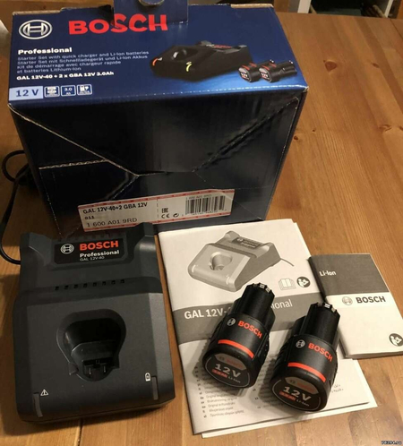 аккумуляторных батарей Bosch GAL 12 V-40+2x GBA