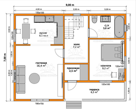 Проектирование - чертежей, 2D-3D планировка дома AutoCAD AvtoCAD