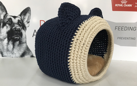 Вязанный домик для кота, кошки, котодом