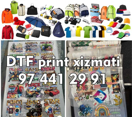 DTF печать, печать на любых текстильных поверхности от 95 000 сум/метр
