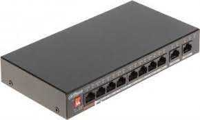 8-портовый неуправляемый коммутатор с РоЕ DH-PFS3010-8ET-65