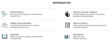 Рюкзак 50 литров travel 500 мужской Forclaz