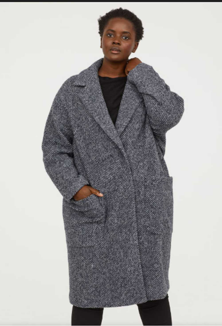 Новое шерстяное пальто H&M, размер XL (56/58)