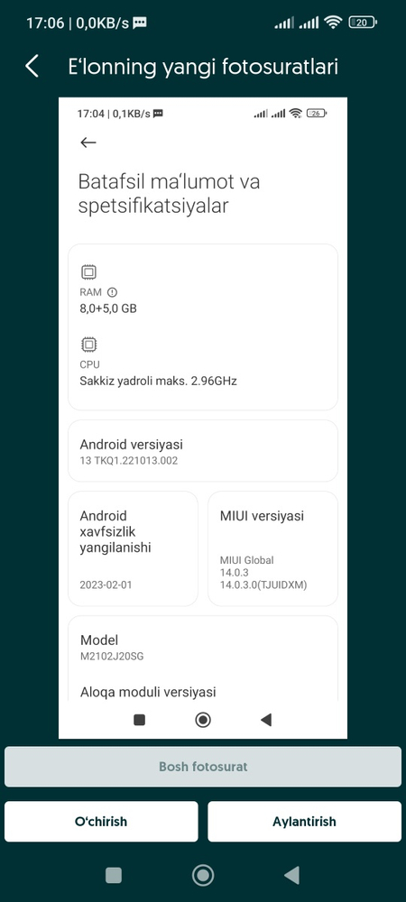 POCCO X3 PRO ishlashi tiniq aybi yoʻq