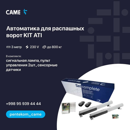 Автоматика для ворот Came Италия