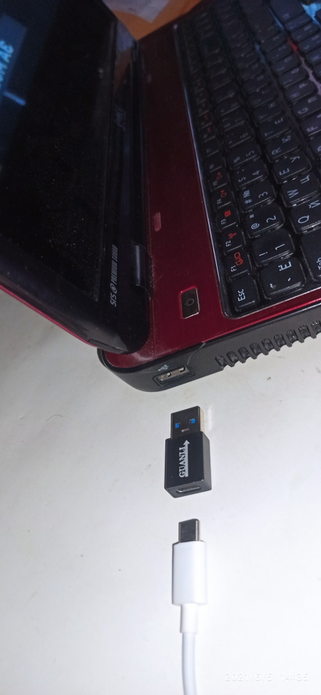 Адаптер usb 3.0 type C для компьютер ноутбук зарядка айфон переходник