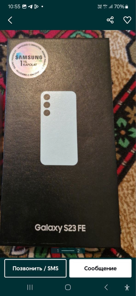Samsung S 23 FE. Xolati yaxshi