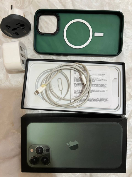 iPhone 13 pro max, green 256gb. 89% yomkosti