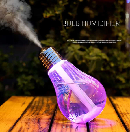 Bulb Humidifier / Увлажнитель воздуха 400 мл с лампочкой