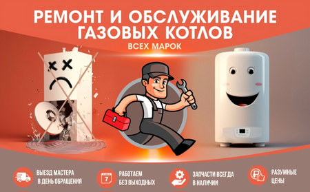 Ремонт настенных газовых котлов