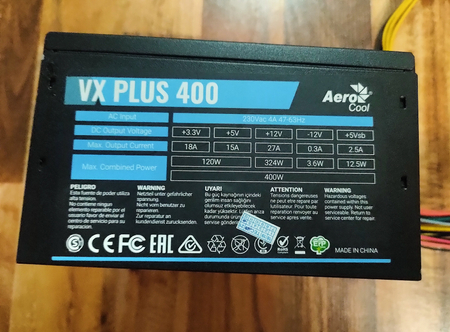 400w блок питания AeroCool.В отличном состоянии!
