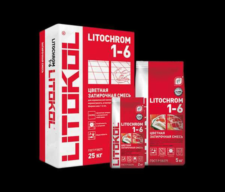 Затирка, Фуга для кафеля и бассейна разных цветов LITOKOL