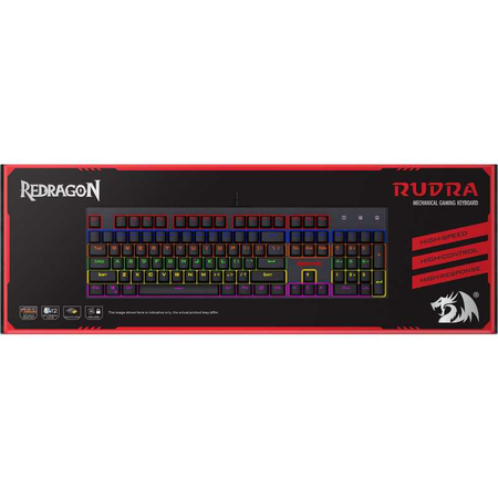 Игровая механическая клавиатура с подсветкой Redragon Rudra RU