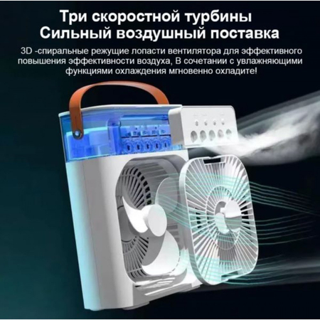 Настольный вентилятор с уважением воздуха и со светильником