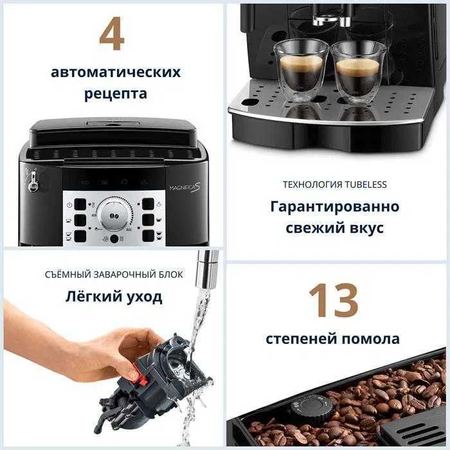 Кофемашина De'Longhi Magnifica S ECAM22.110. SB + Доставка