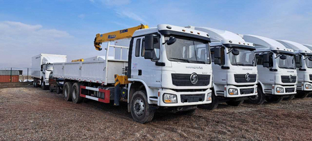 SHACMAN L3000 Борт-Манипулятор Кран-XCMG 6,3т стрелла, сотувда тайер.