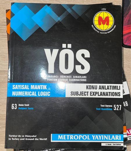 Турецкие книги по математике YÖS