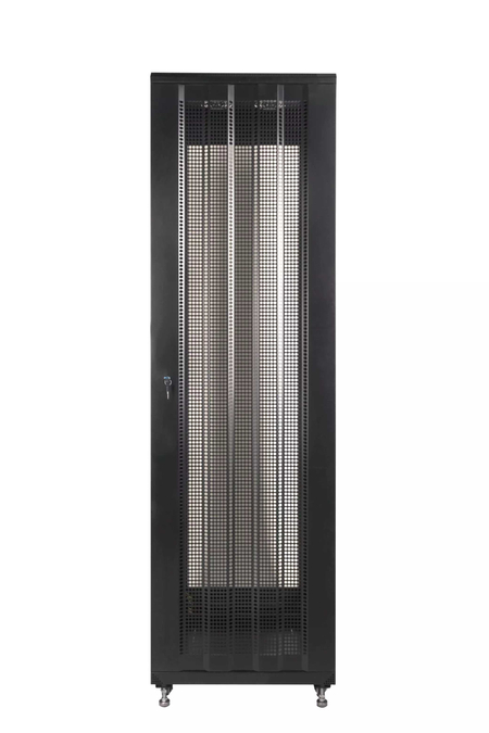 Шкаф напольный 42U 600х1200х2000 мм, перфорированная дверь