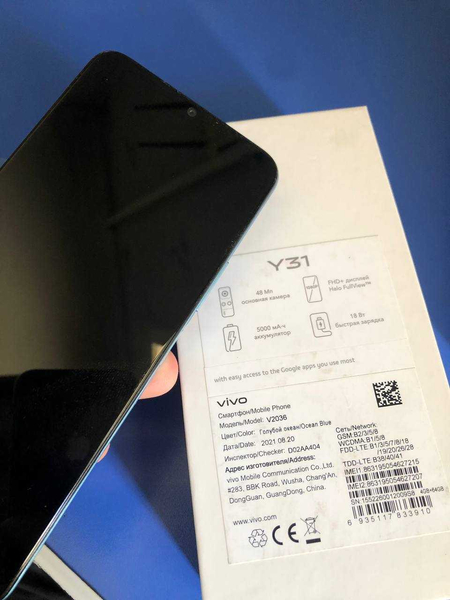 Vivo Y31 4/64GB в отличном состоянии