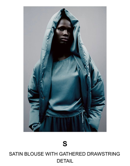 Zara топ сатиновый новый