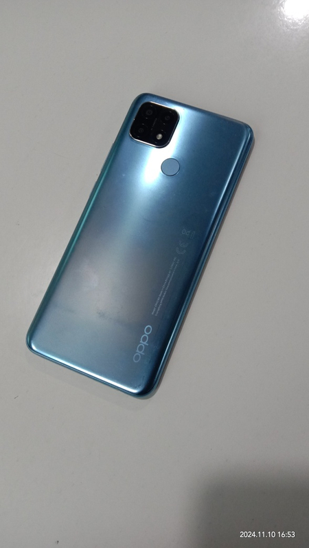 Oppo A15 синий цвет