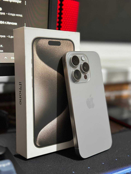 iPHONE 15 pro 256 GB Natural Titanium sotiladi !