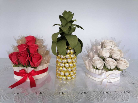 Shokoladli ananas, novvot va qand